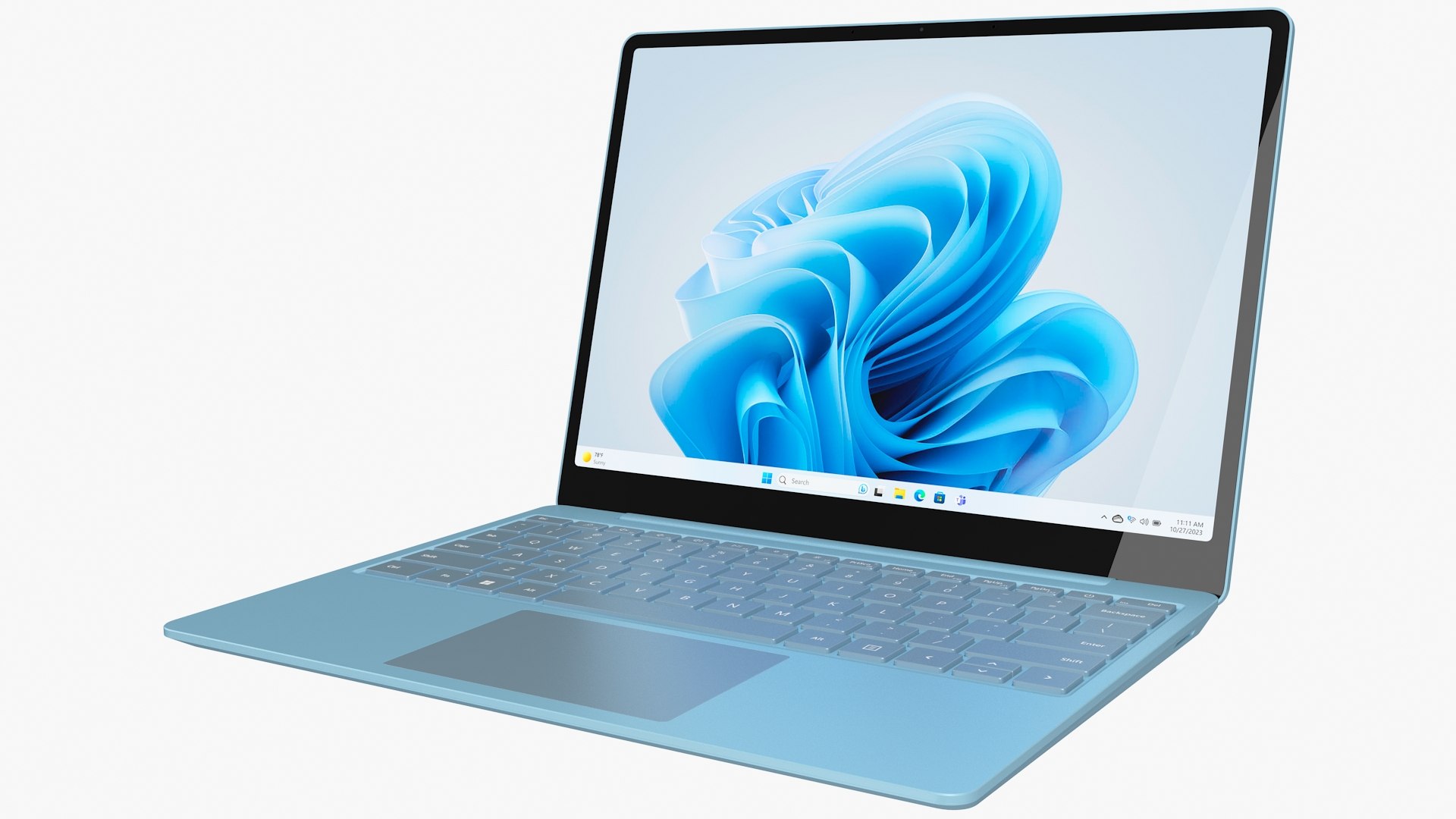 Microsoft Surface Laptop Go 3 Ice Blue Rigged 3D model - TurboSquid 2153481
