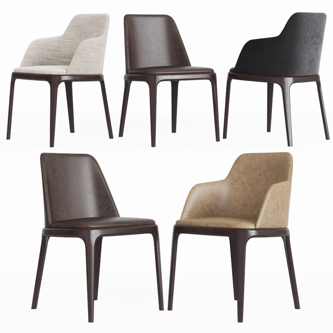 3D model poliform grace chair set - TurboSquid 1492360
