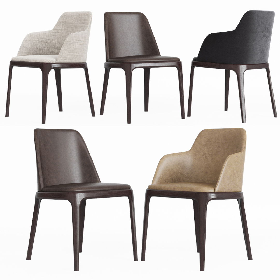 3D model poliform grace chair set - TurboSquid 1492360