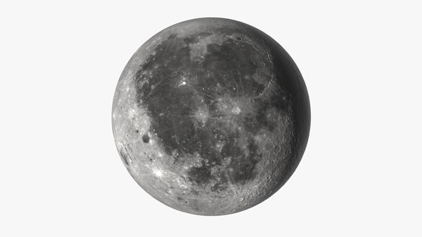 3D realistic moon model - TurboSquid 1696917