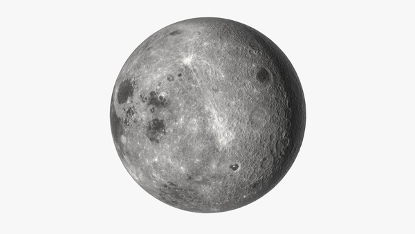 3D realistic moon model - TurboSquid 1696917
