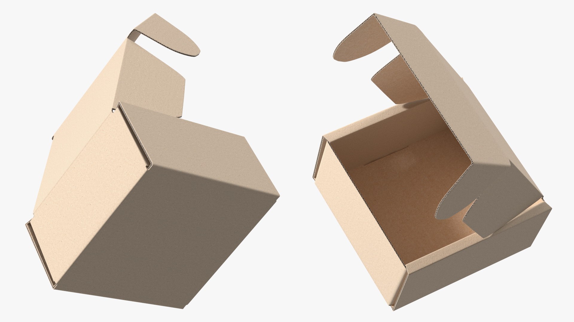 3D Cardboard Box Open - TurboSquid 2145509