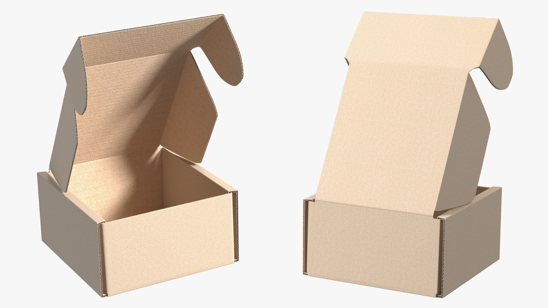 3D Cardboard Box Open - TurboSquid 2145509