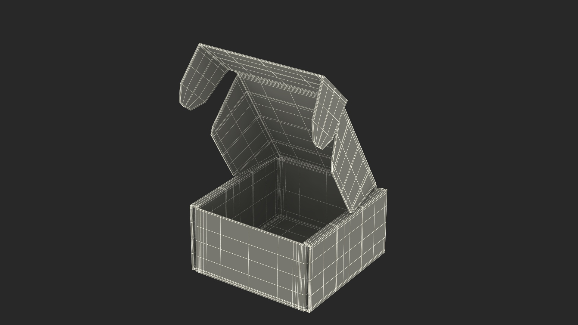 3D Cardboard Box Open - TurboSquid 2145509