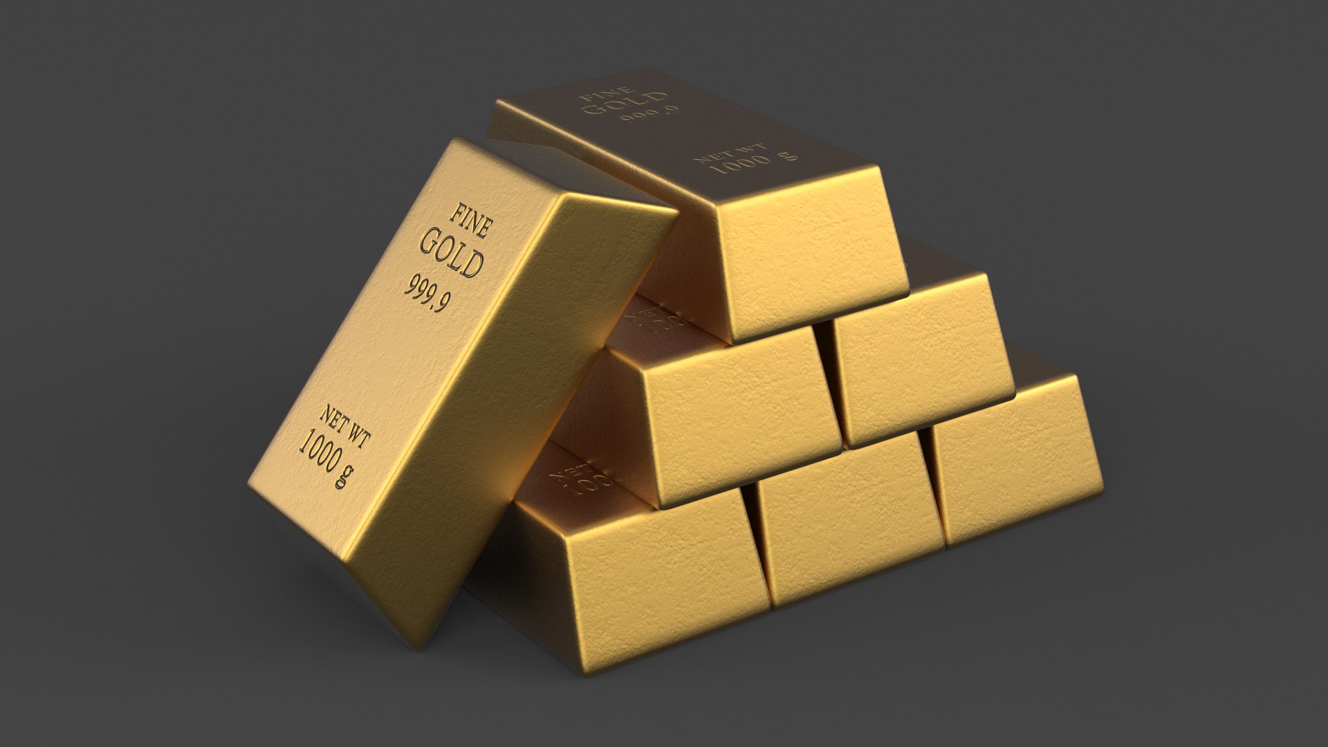 Gold Bars 3D - TurboSquid 2259660