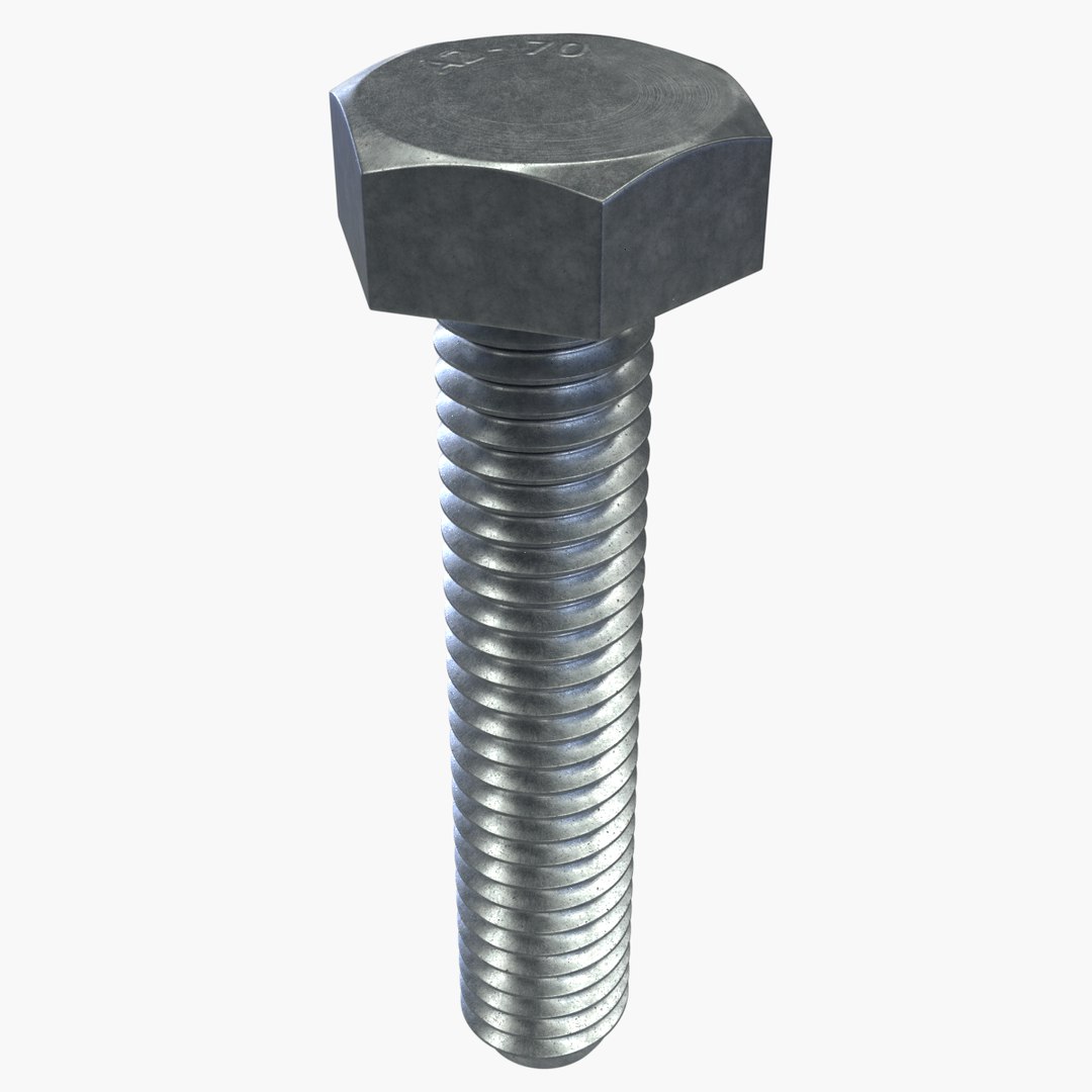 Hex bolt m6x30 3D model - TurboSquid 1393280