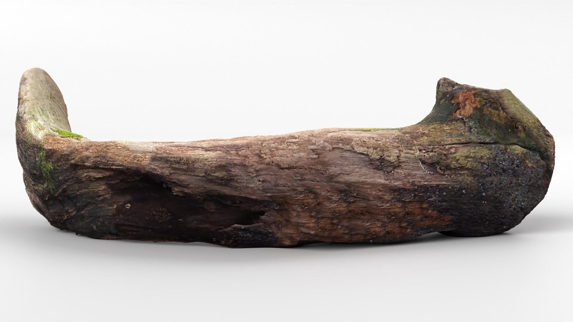 3D Curved Log Model - TurboSquid 1528724