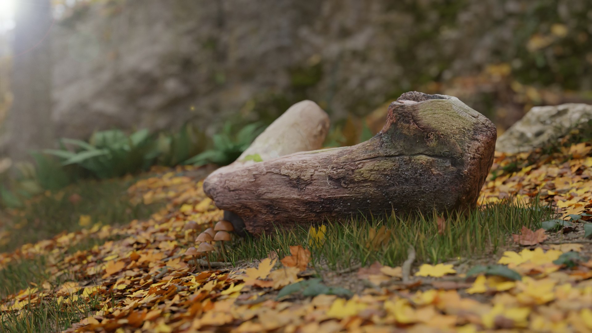 3D Curved Log Model - TurboSquid 1528724