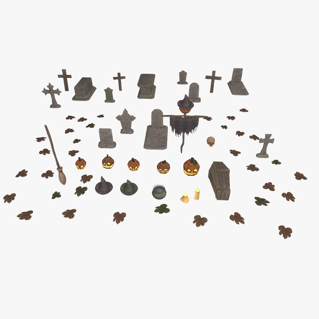 3D Model Halloween Pack - TurboSquid 1979249