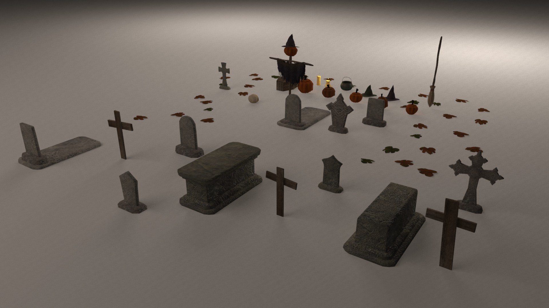 3D Model Halloween Pack - TurboSquid 1979249