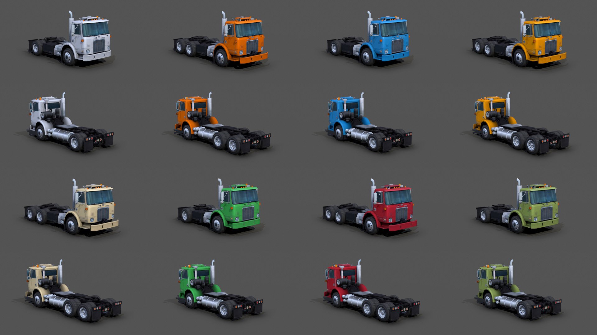 3D Autocar WX64 1998 Semi Truck - TurboSquid 2178610