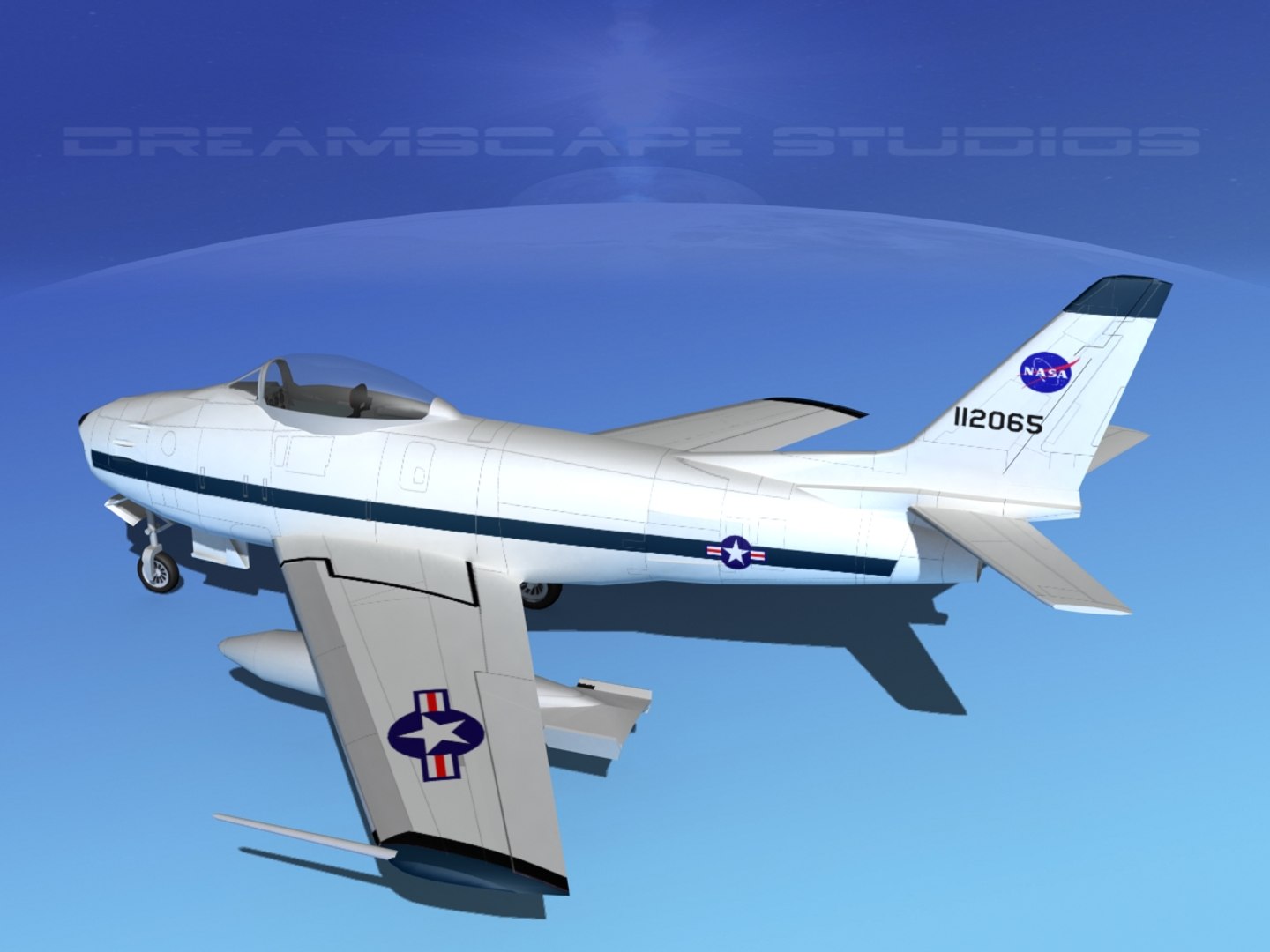 North American F-86 Sabre 3d Model