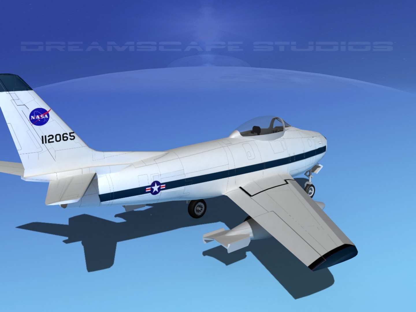 North American F-86 Sabre 3d Model