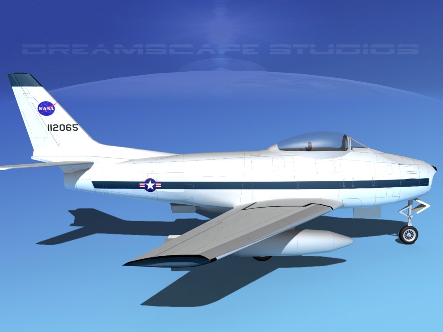 North American F-86 Sabre 3d Model
