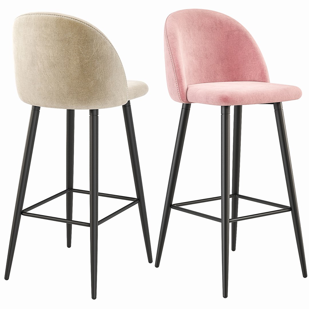 Westwing Amy Bar Stool 3D Model - TurboSquid 2011940