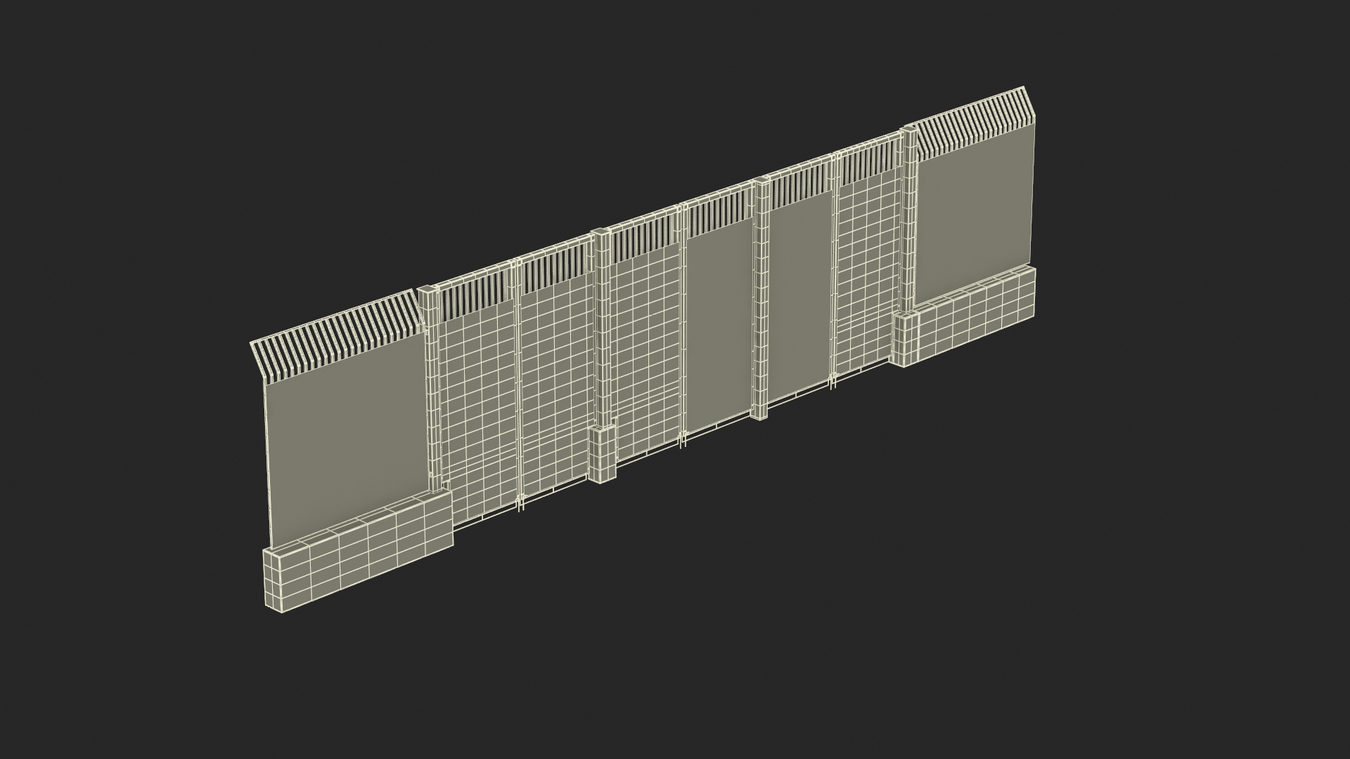 3D Model Crowd Control Gates - TurboSquid 2328334