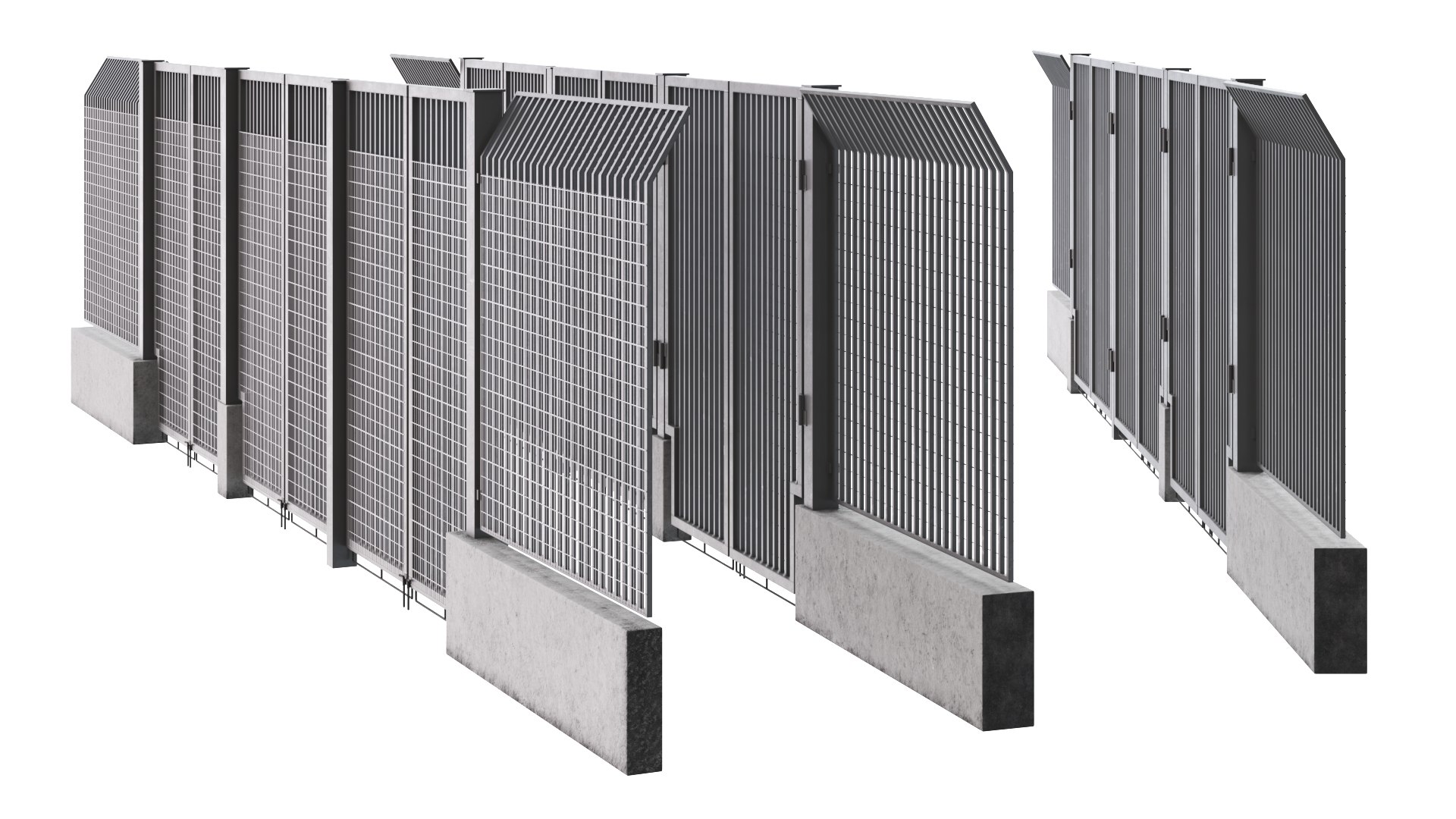 3D Model Crowd Control Gates - TurboSquid 2328334