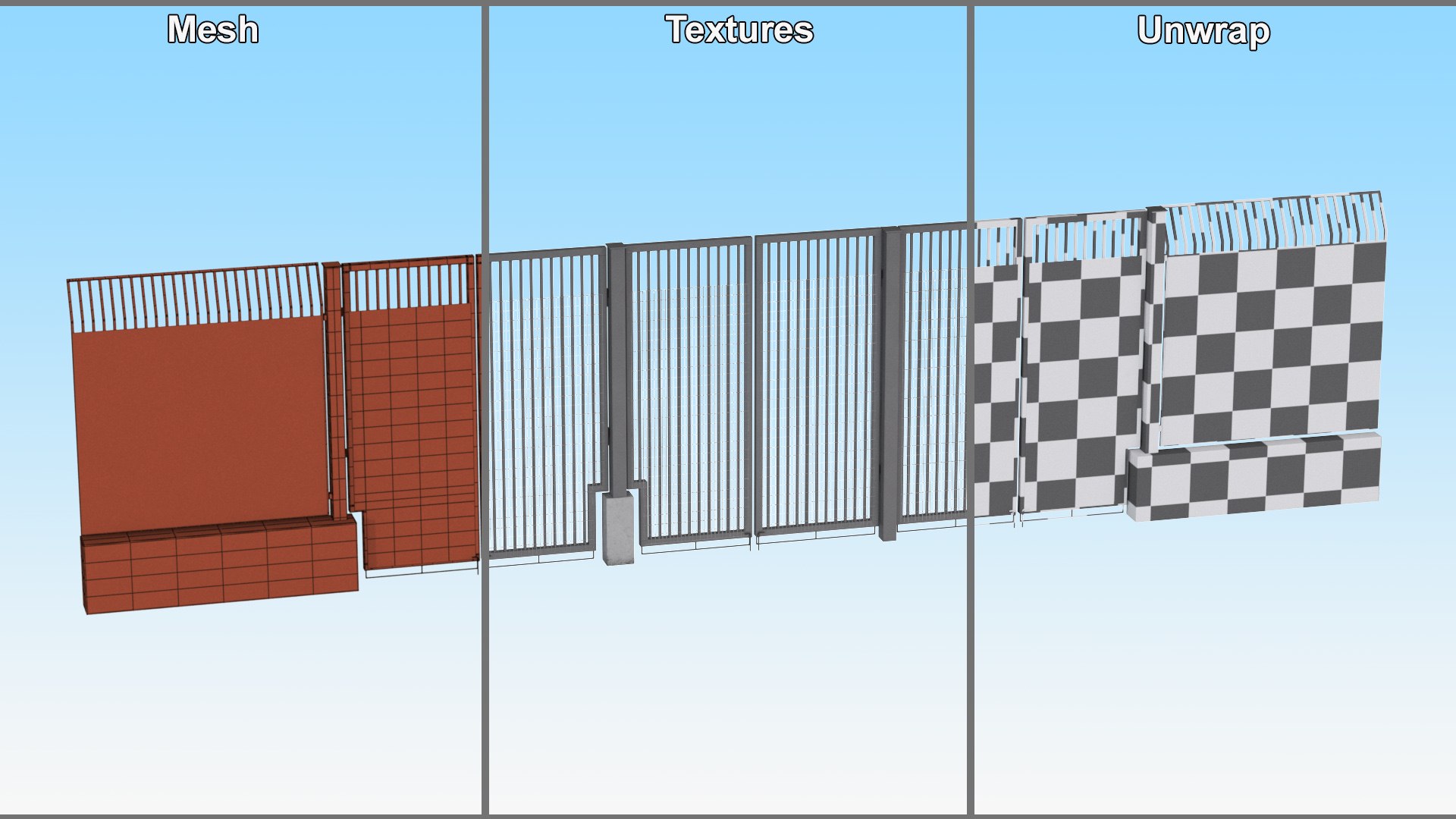 3D Model Crowd Control Gates - TurboSquid 2328334