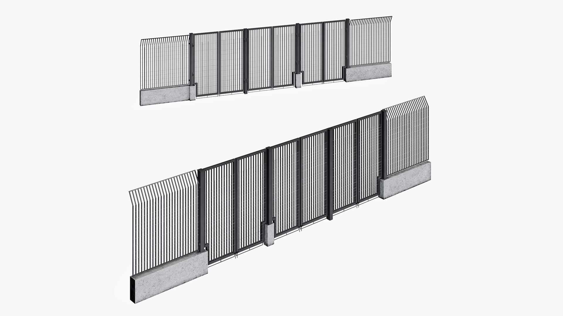 3D Model Crowd Control Gates - TurboSquid 2328334