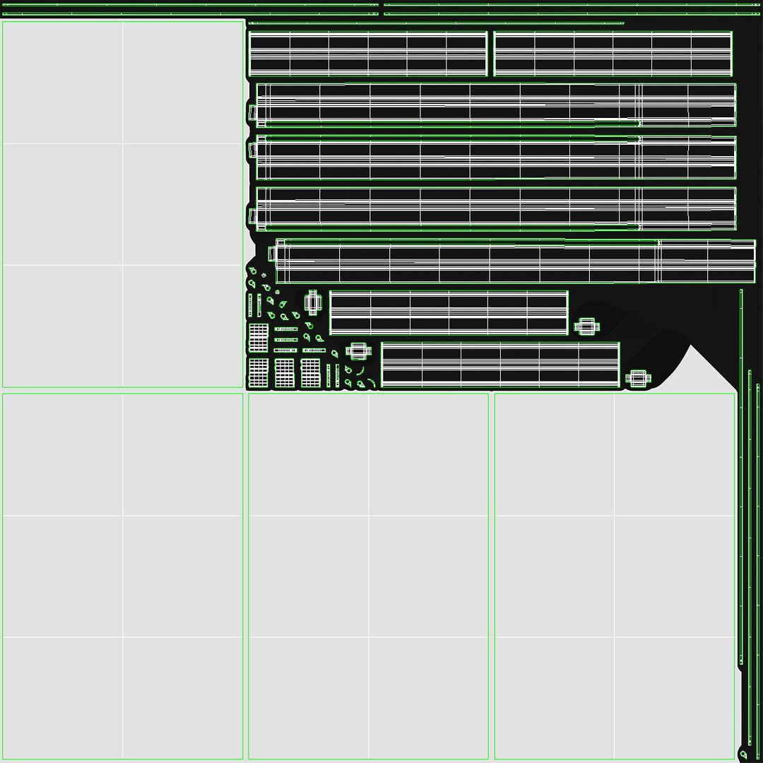 3D Stand Up Signage 04 Metal Black and White - TurboSquid 1952643