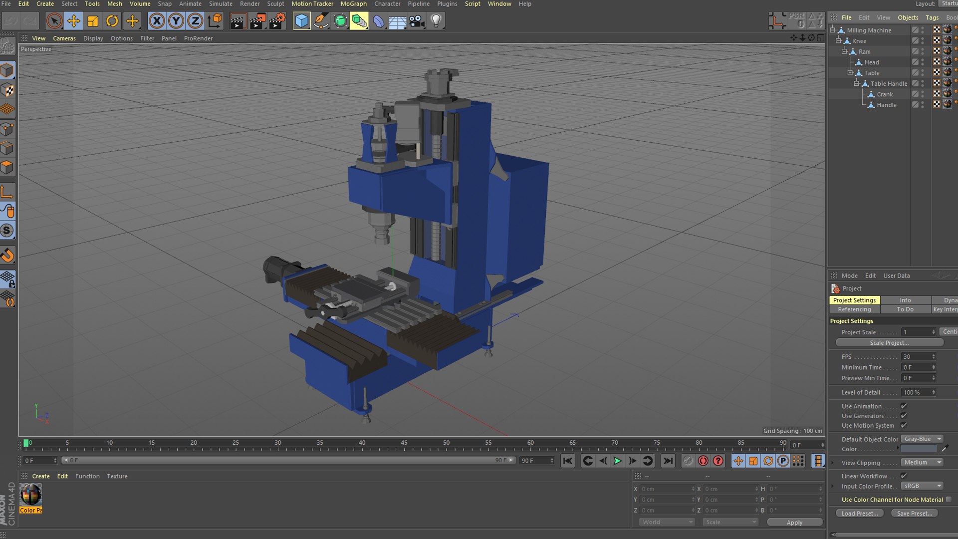 3D Milling Machine Tool - TurboSquid 2216016