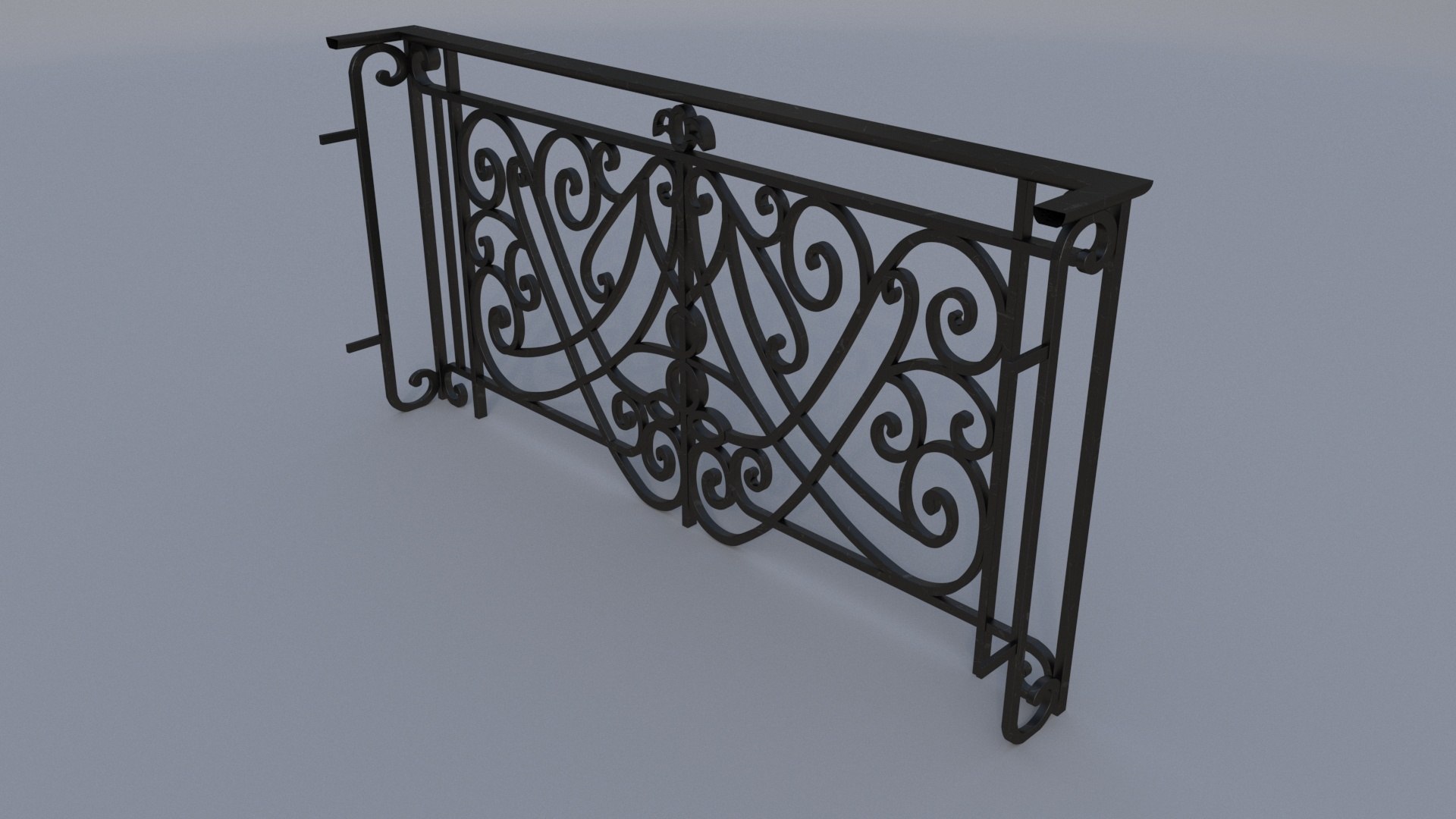FancerailingWindowmetalA 3D Model - TurboSquid 2312812