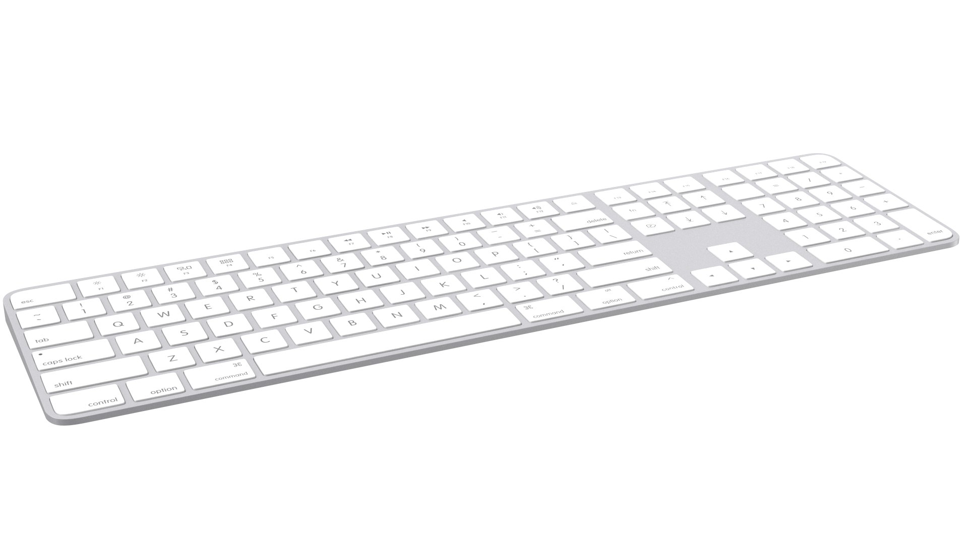 3D Model Detailed Apple Keyboard - TurboSquid 2194014