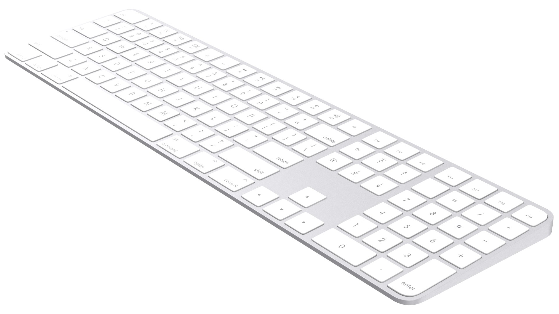 3D Model Detailed Apple Keyboard - TurboSquid 2194014