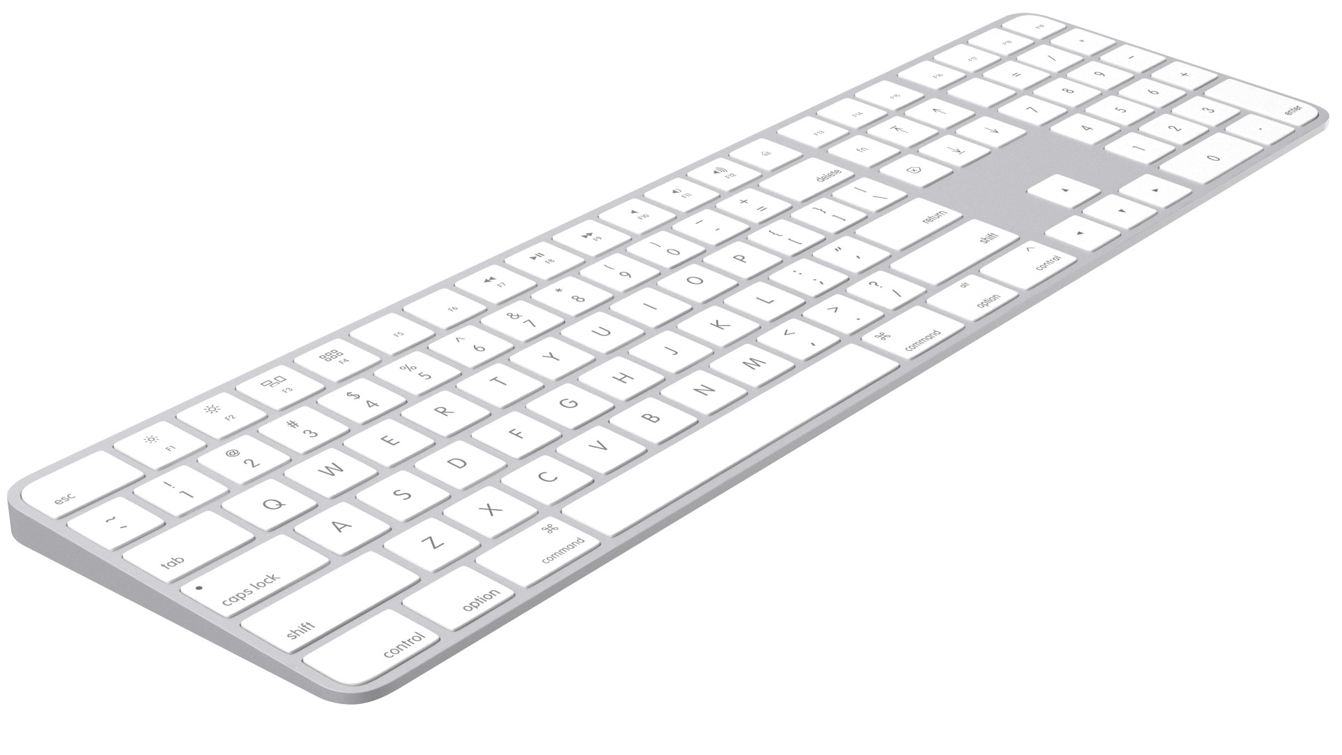3D Model Detailed Apple Keyboard - TurboSquid 2194014