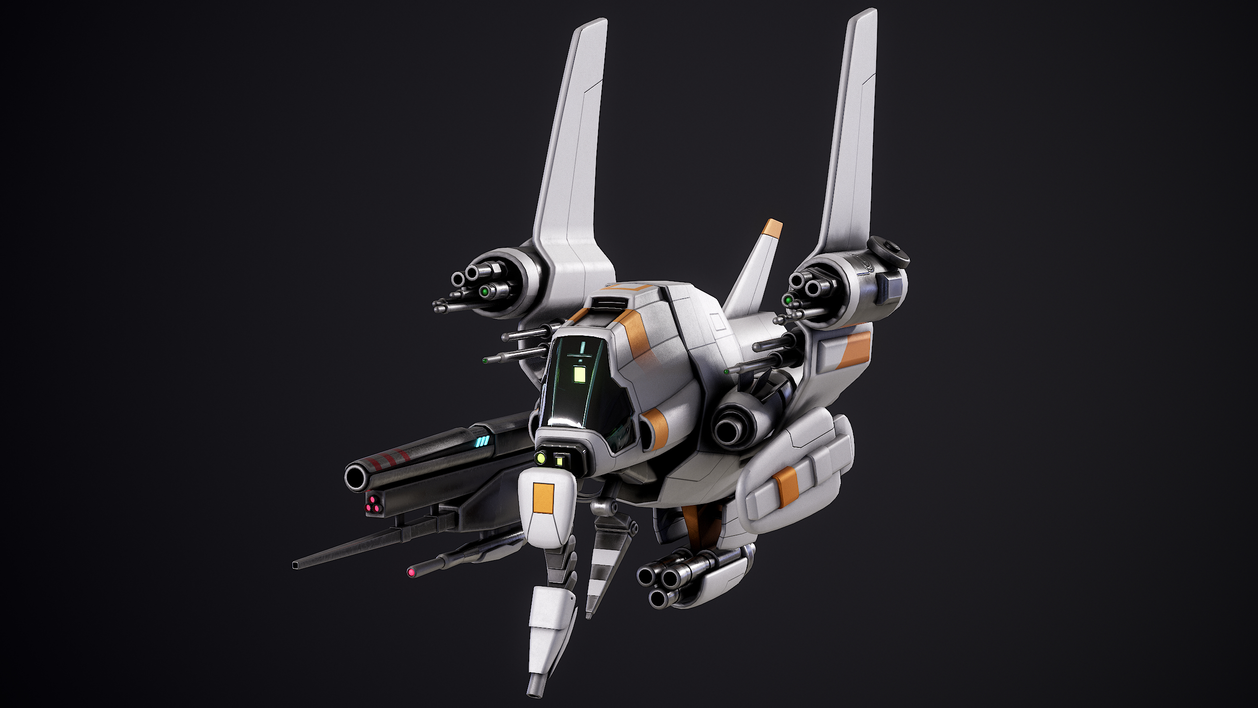 Drone sci-fi fighter 3D model - TurboSquid 1685433