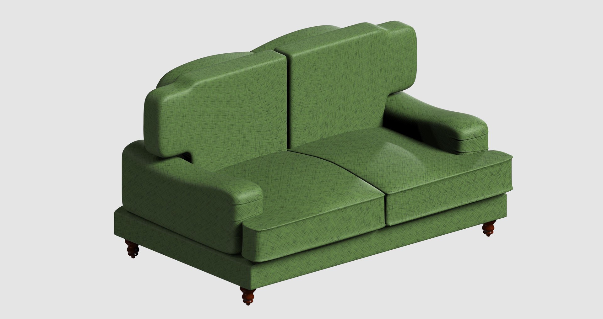 Green modern basic sofa 3D model - TurboSquid 1985257