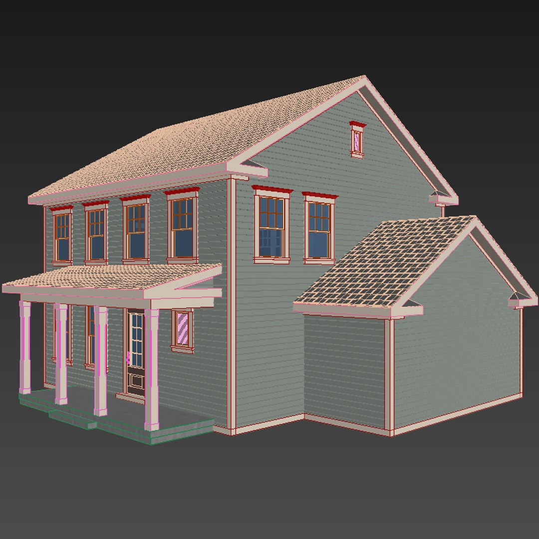 Home Roof 3d Model