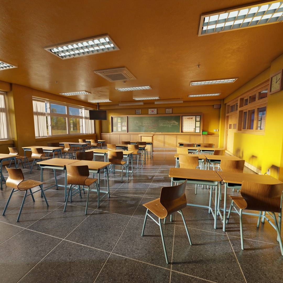 Korean Classroom 3D model - TurboSquid 2137067