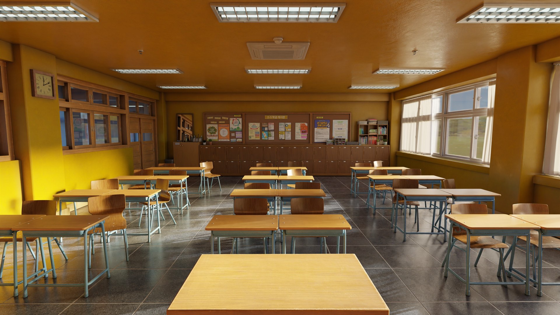Korean Classroom 3D model - TurboSquid 2137067