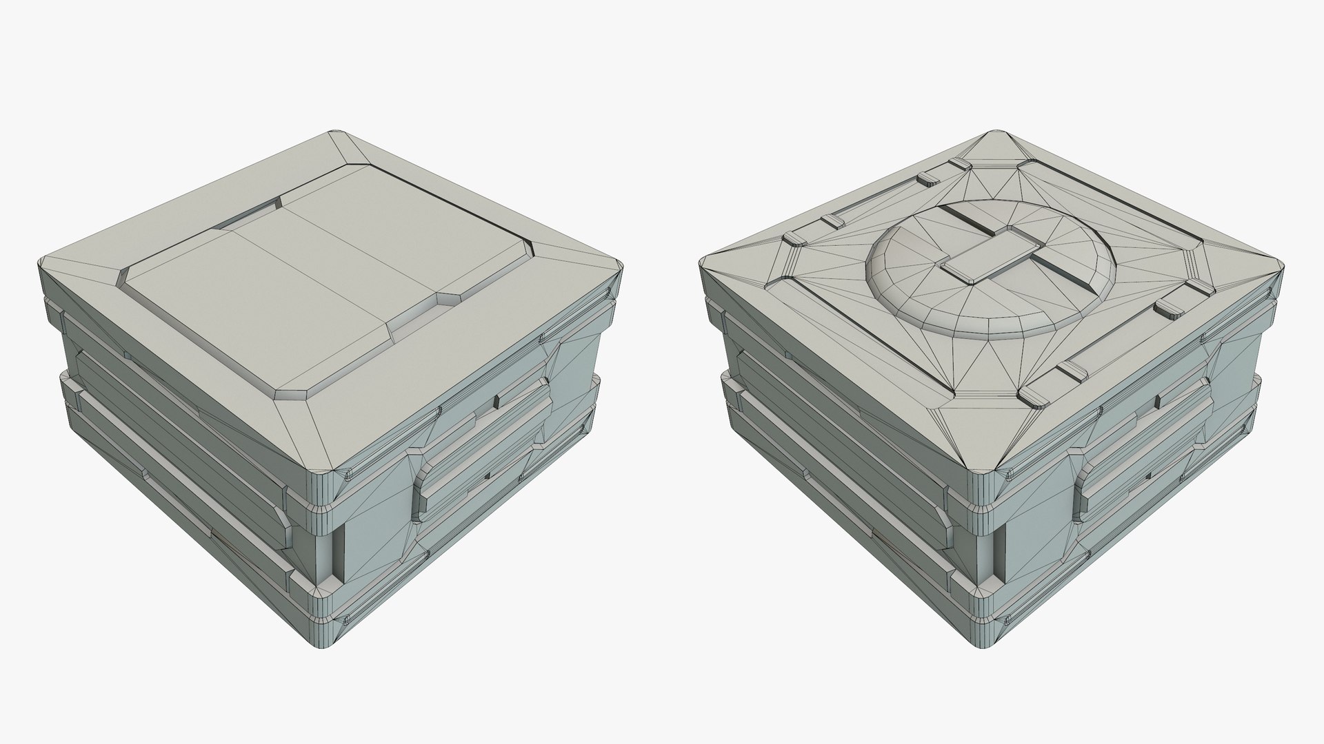Sci Fi Box 3d Model