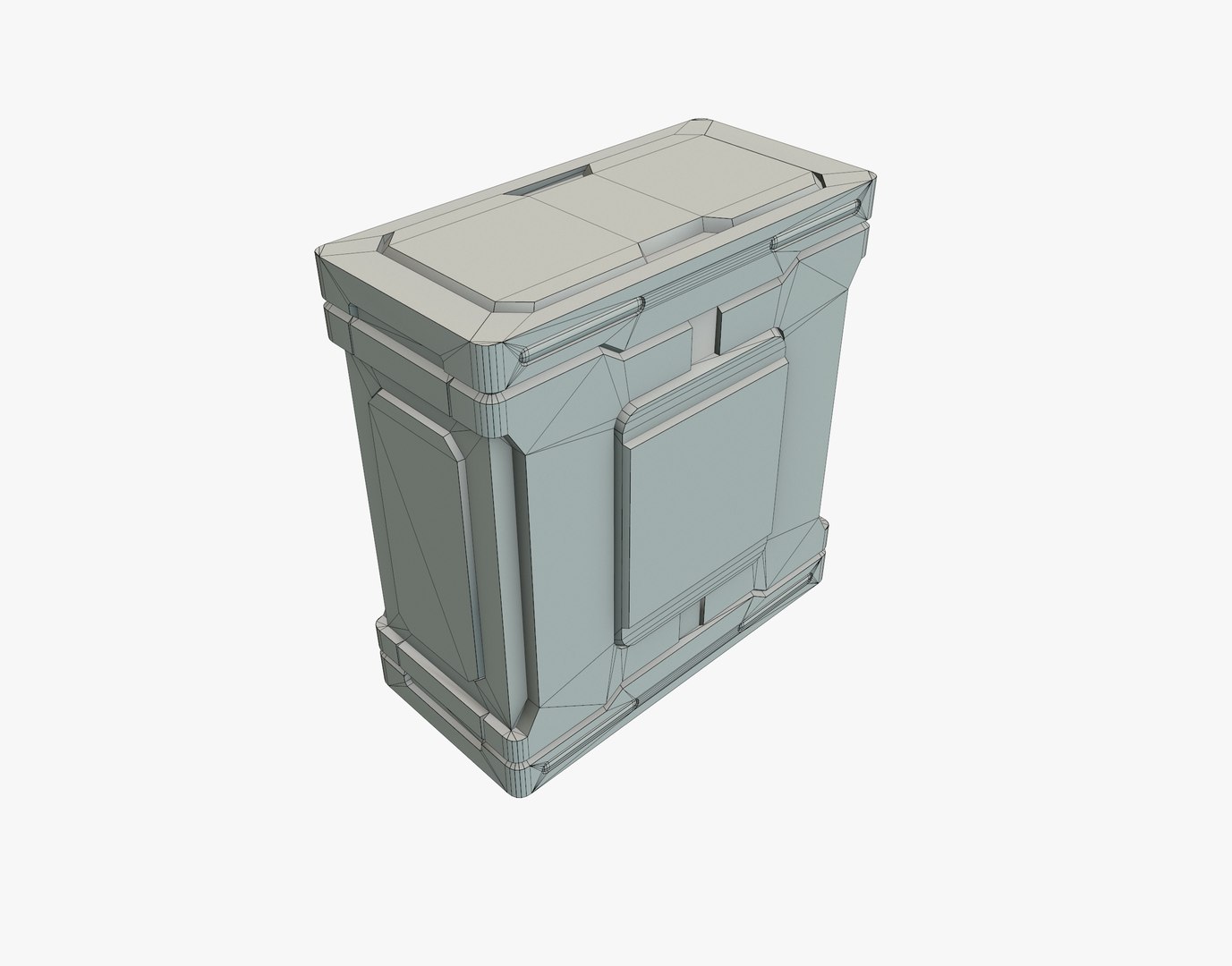 sci fi box 3d model