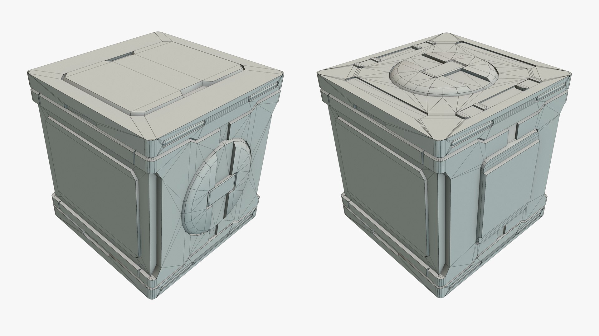 Sci Fi Box 3d Model