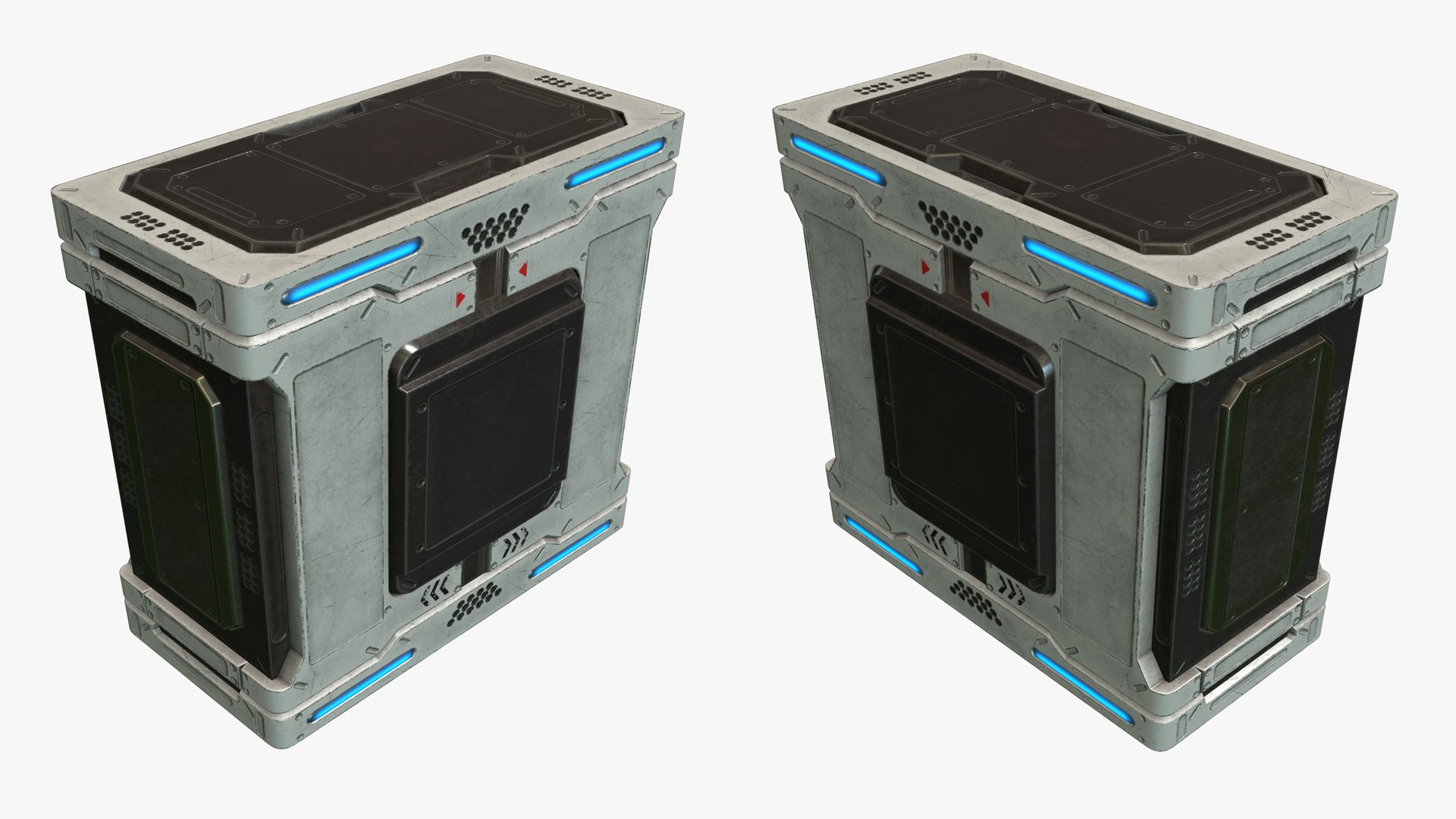 Sci Fi Box 3d Model