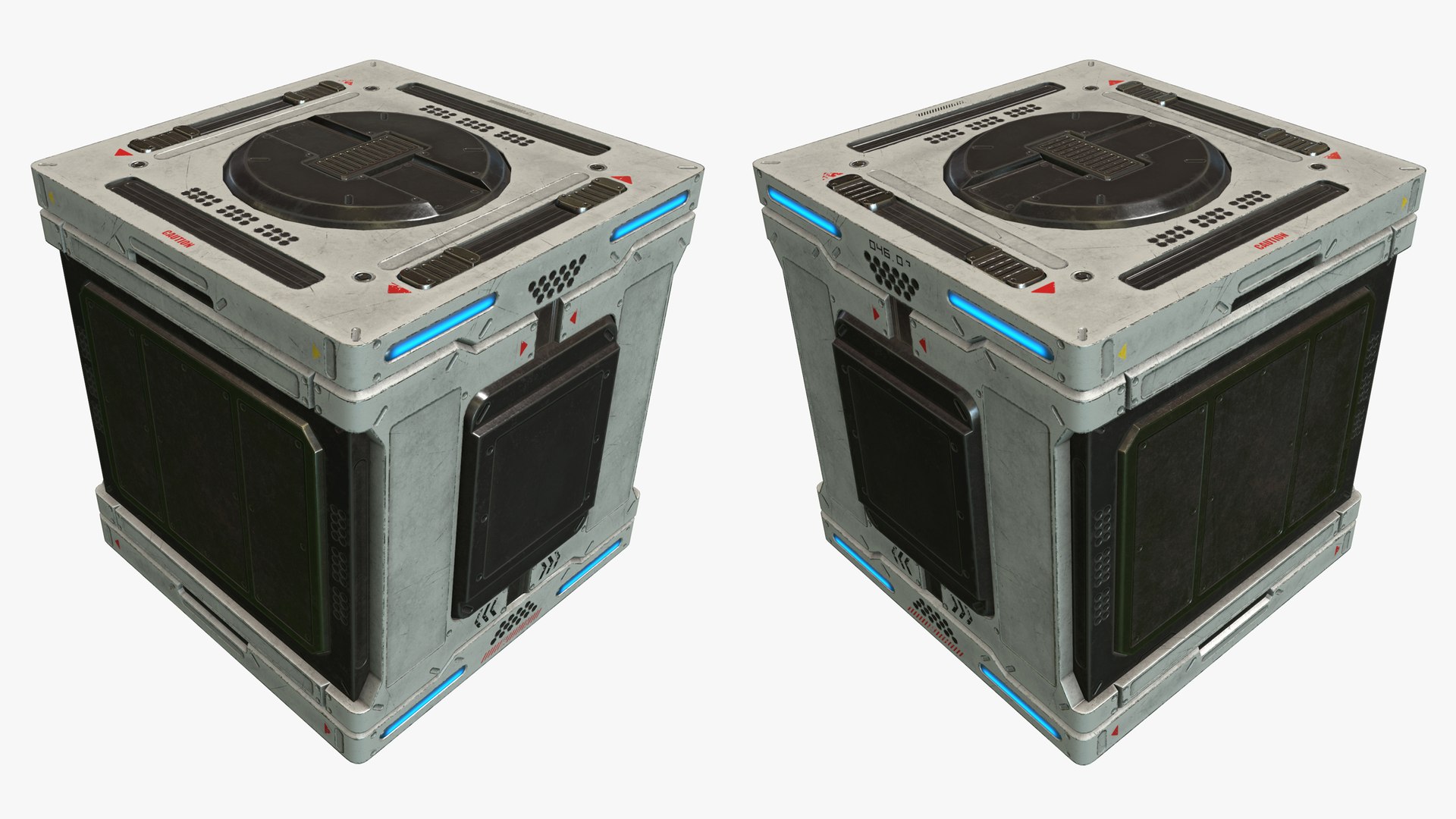 Sci Fi Box 3d Model