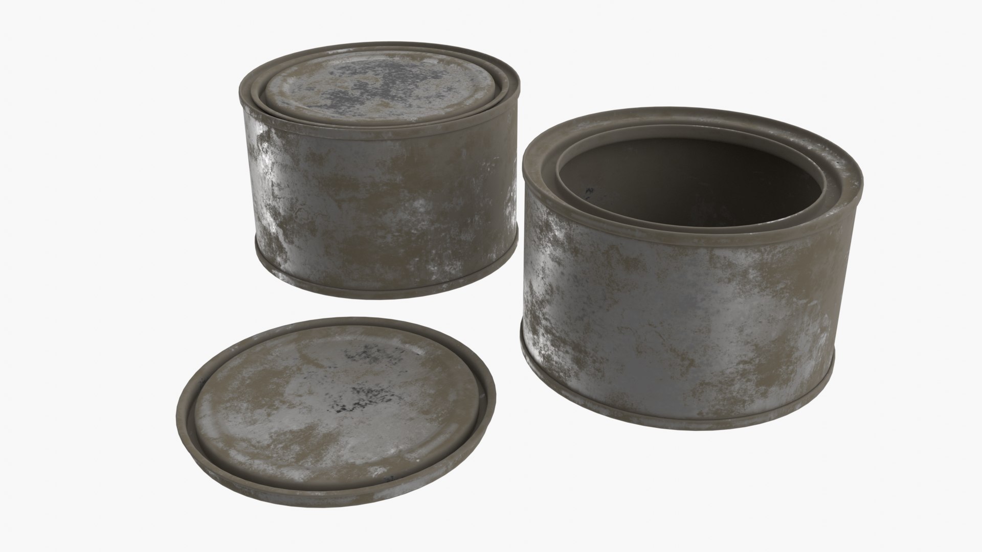 Dirty Tin 3D Model - TurboSquid 2254019