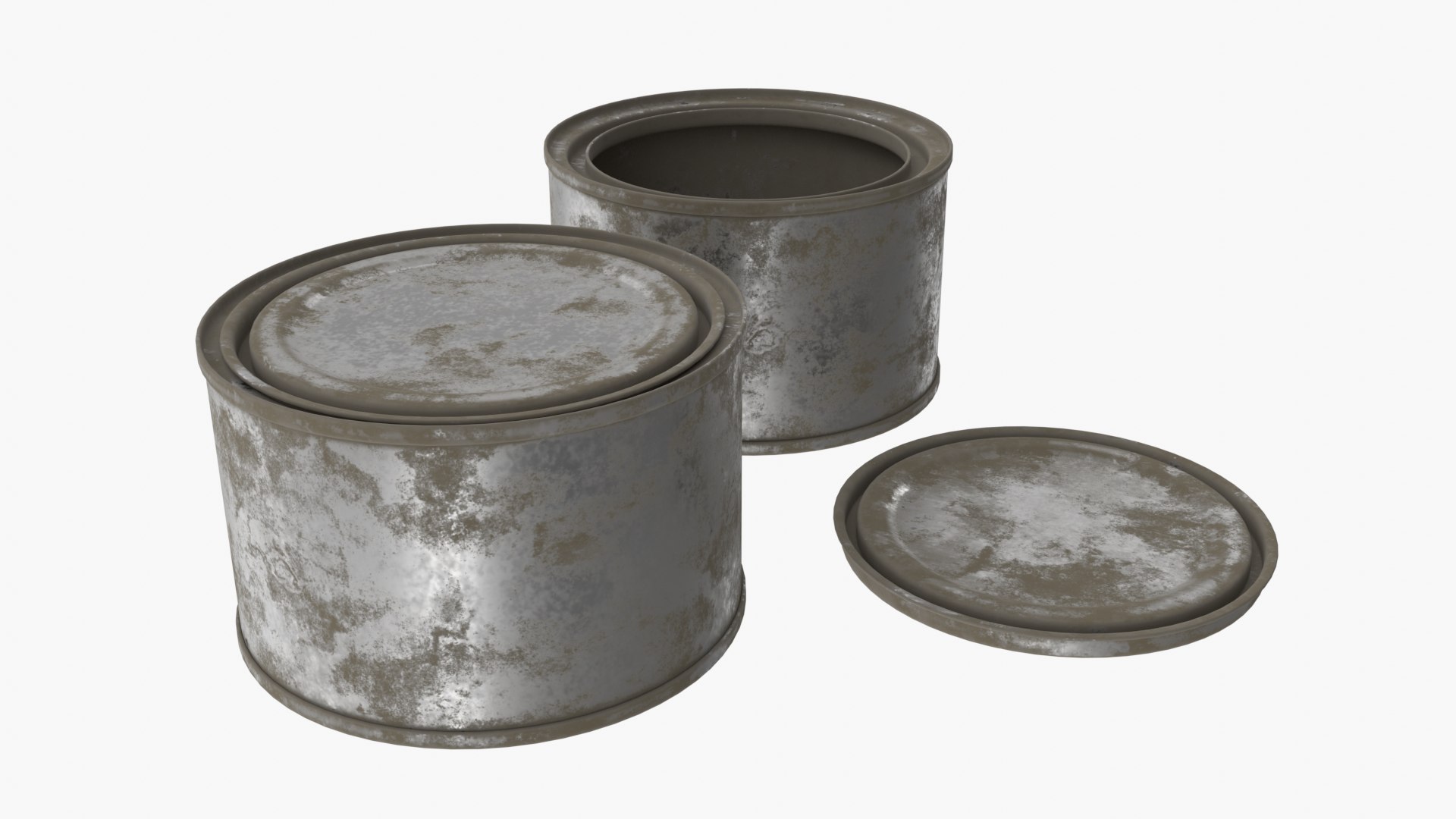 Dirty Tin 3D Model - TurboSquid 2254019