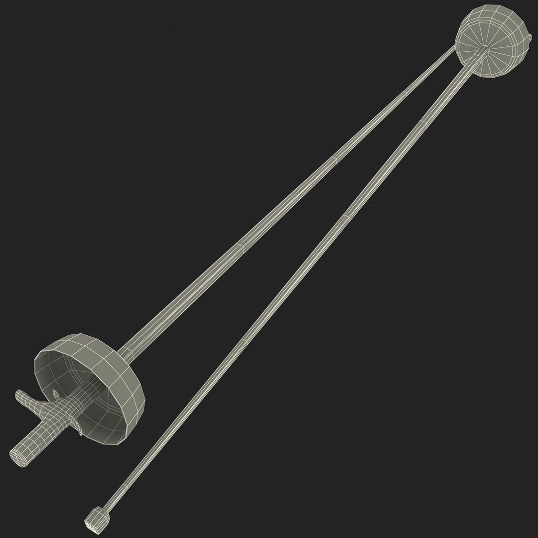 3d Fencing Practice Epee Weapon Sword Model