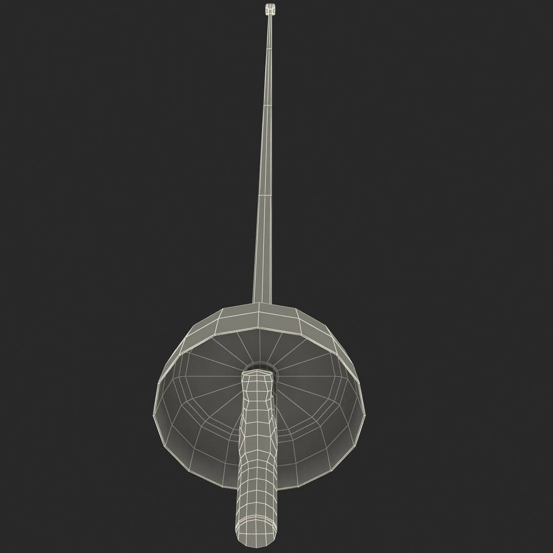3d Fencing Practice Epee Weapon Sword Model