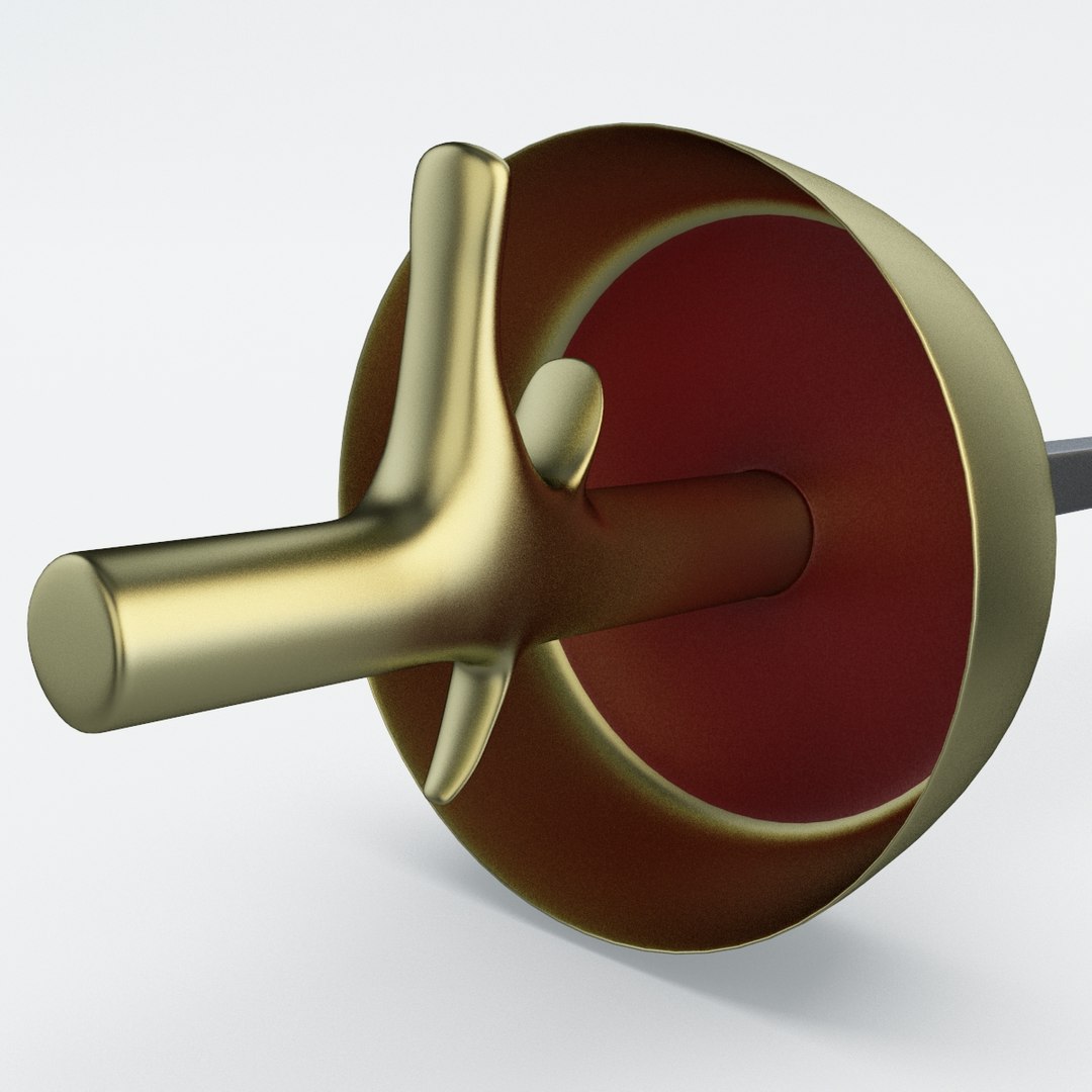 3d Fencing Practice Epee Weapon Sword Model