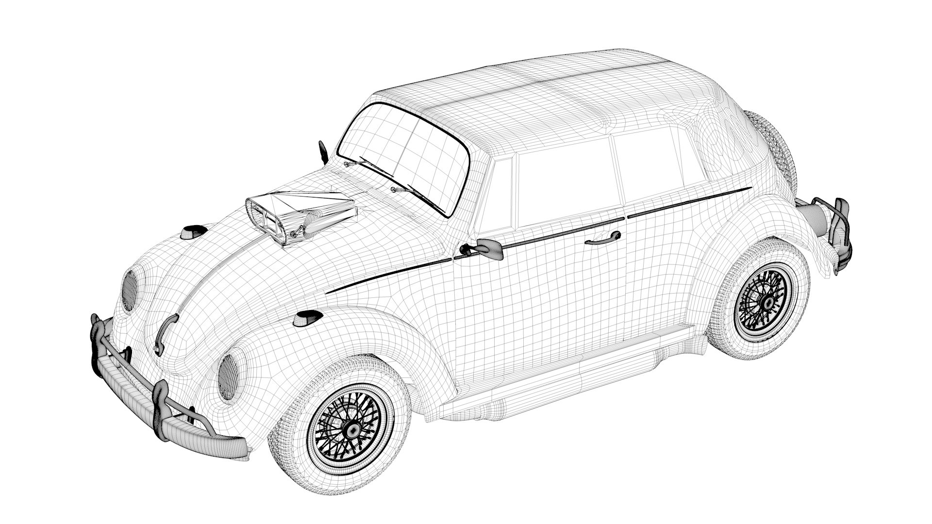 3D VW Bug - TurboSquid 1952516