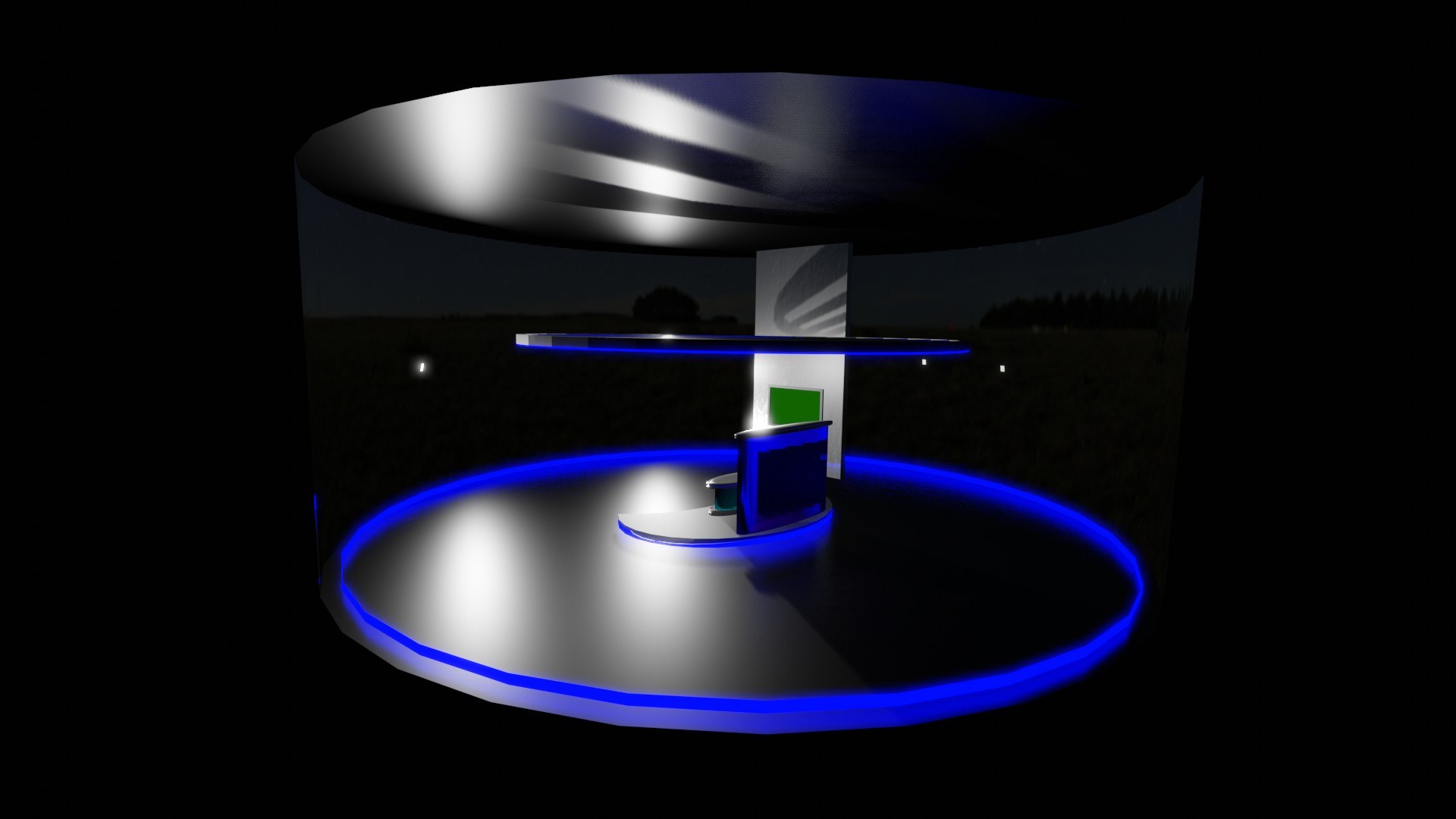 3D model scene mini television set - TurboSquid 1605134