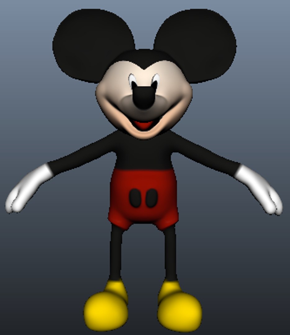 3d Model Of Mickey Mouse