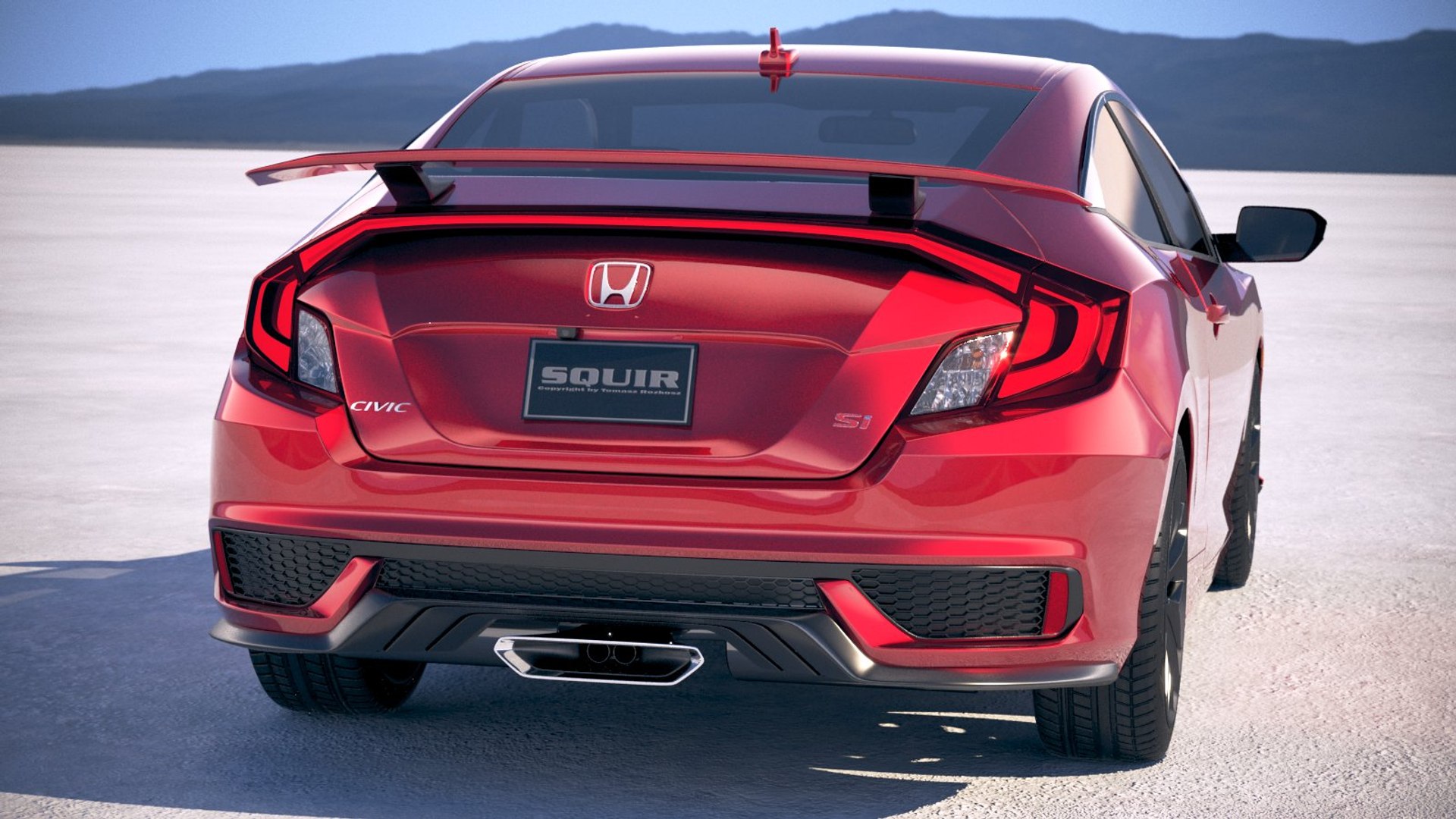 Honda Civic Si 3D Model - TurboSquid 1450260