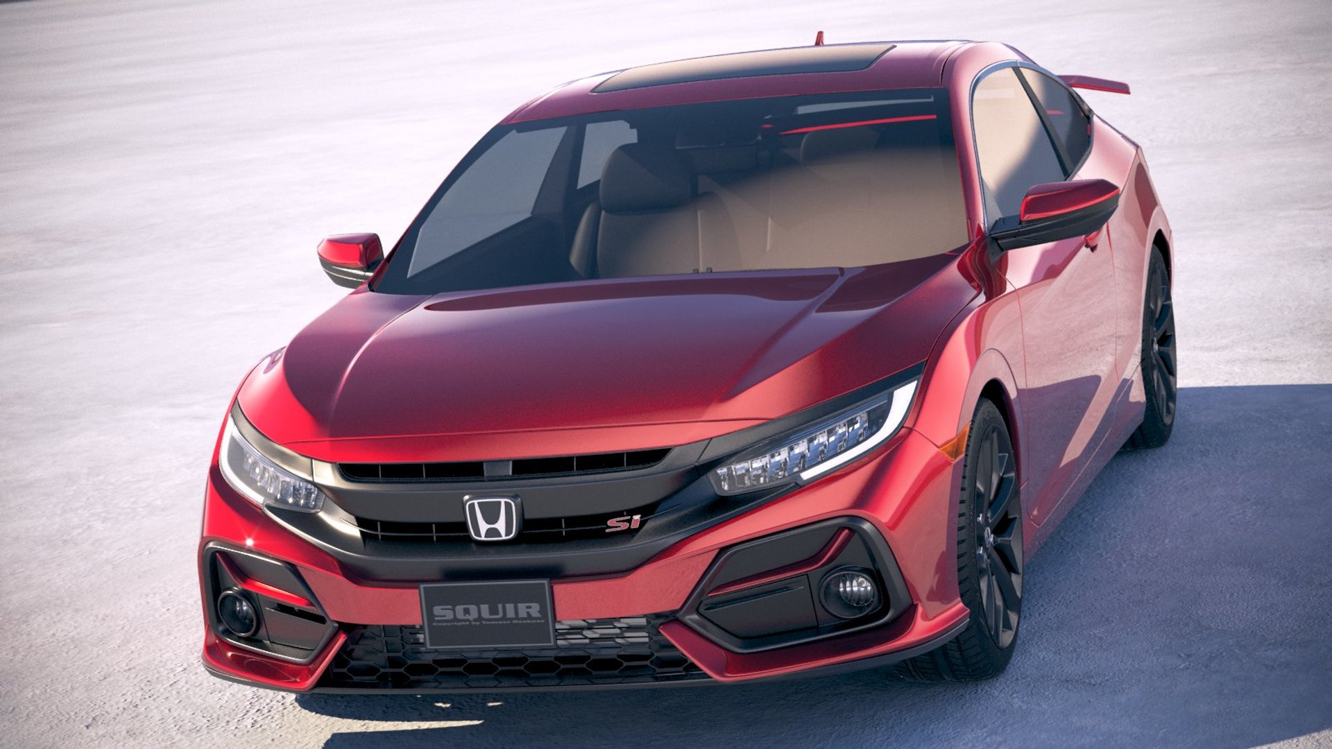 Honda Civic Si 3D Model - TurboSquid 1450260