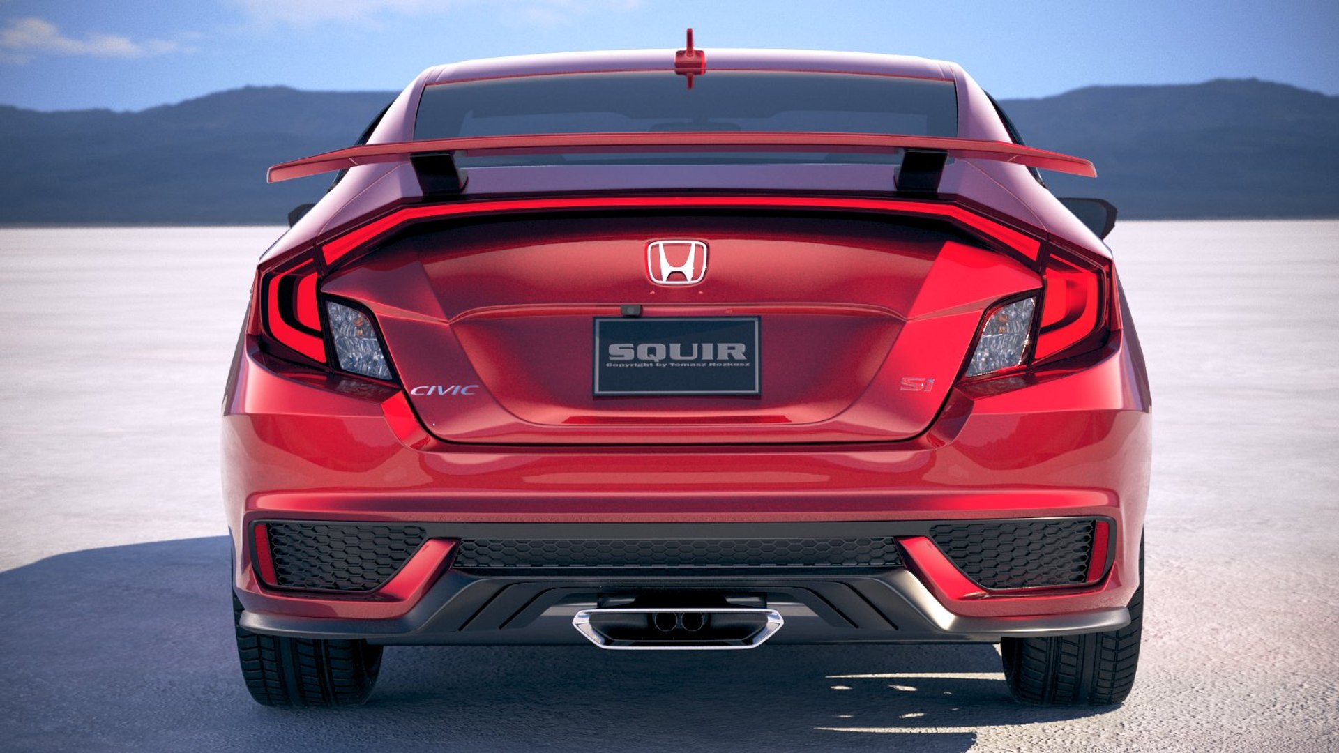 Honda Civic Si 3D Model - TurboSquid 1450260